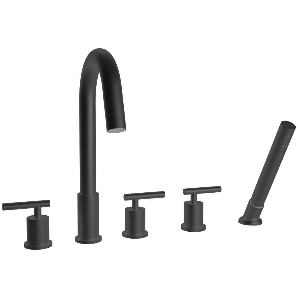 Opera Round 5-Hole Deck Mounted Tub Filler with Hand Shower – Artos US